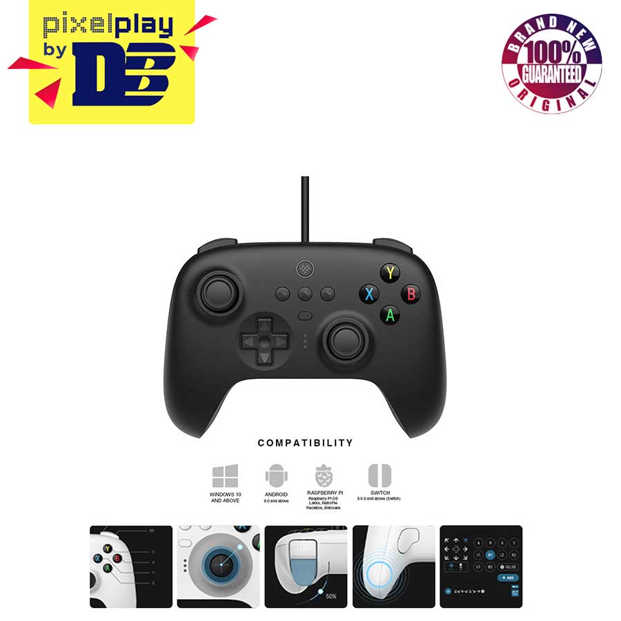 8BITDO Ultimate Wired Controller For (Switch/Windows/Android (Black Edition) (82CA02) | Shopee ...