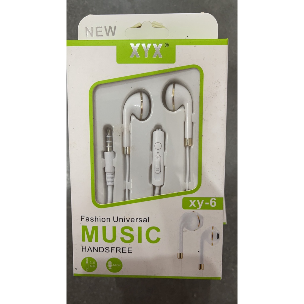 XYX NEW fashion universal music handsfree earphone XY-6 mic | Shopee ...