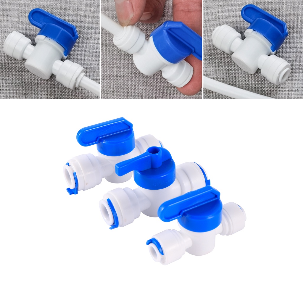 1/4" 3/8" Quick Access Tube Connector Reverse Osmosis Slip Quick Lock ...