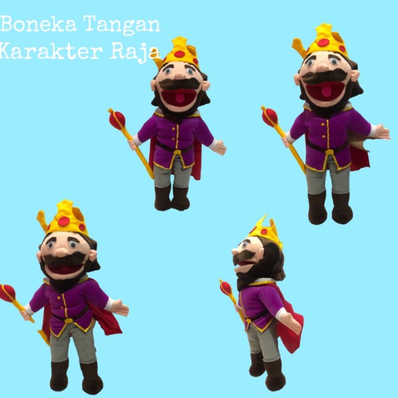 King Character Muppet Hand Doll | Hand Puppet Educational Doll Mouth ...