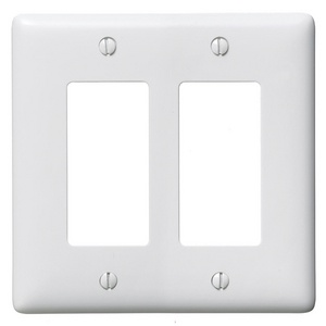 NP262W HUBW WALLPLATE 2-GANG TWO RECEPTACLE WHITE ( MOHWC ) | Shopee ...
