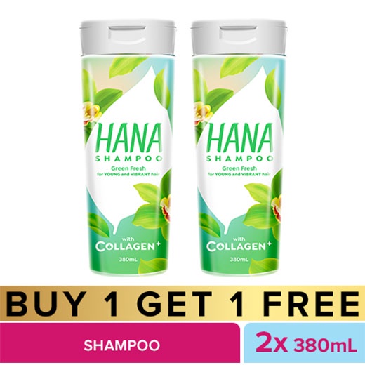 Hana Shampoo Green Fresh 2x380ml | Shopee Philippines