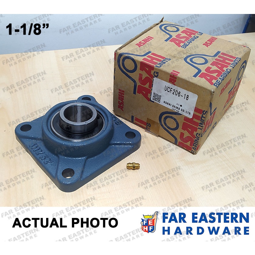 ASAHI UCF Pillow Block Bearing Flange Type 3/4” 1” 1-1/8” 1-1/4” 1-1/2 ...