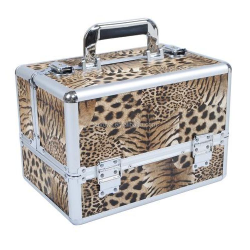 Make-up Kit Cosmetic Organizer Artist Train Travel Storage Carry Box w ...