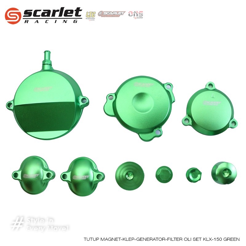 Complete MAGNIT COVER KLX 150 CNC SCARLET | Shopee Philippines