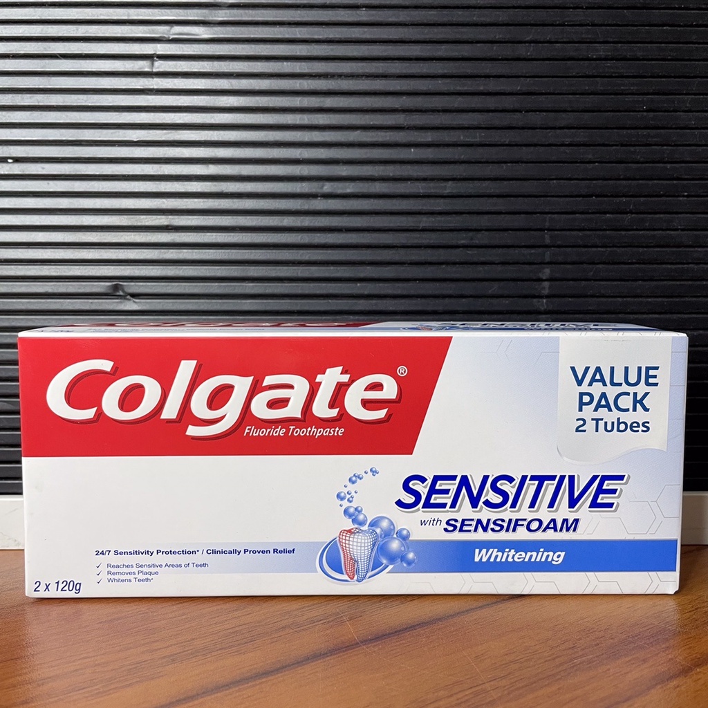 Colgate Sensitive Sensifoam Whitening Toothpaste 2x120g | Shopee ...