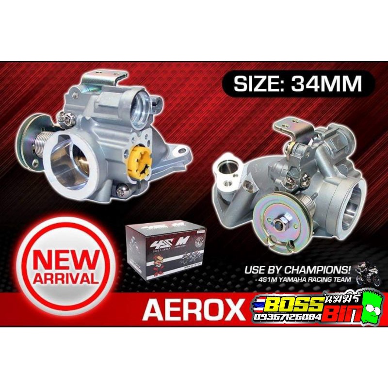 4s1m Throttle Body Aerox 30mm / 32mm / 34mm | Shopee Philippines