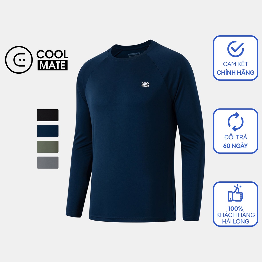 Coolmate Men's long-sleeved sports shirt active quickly dry AC | Shopee ...