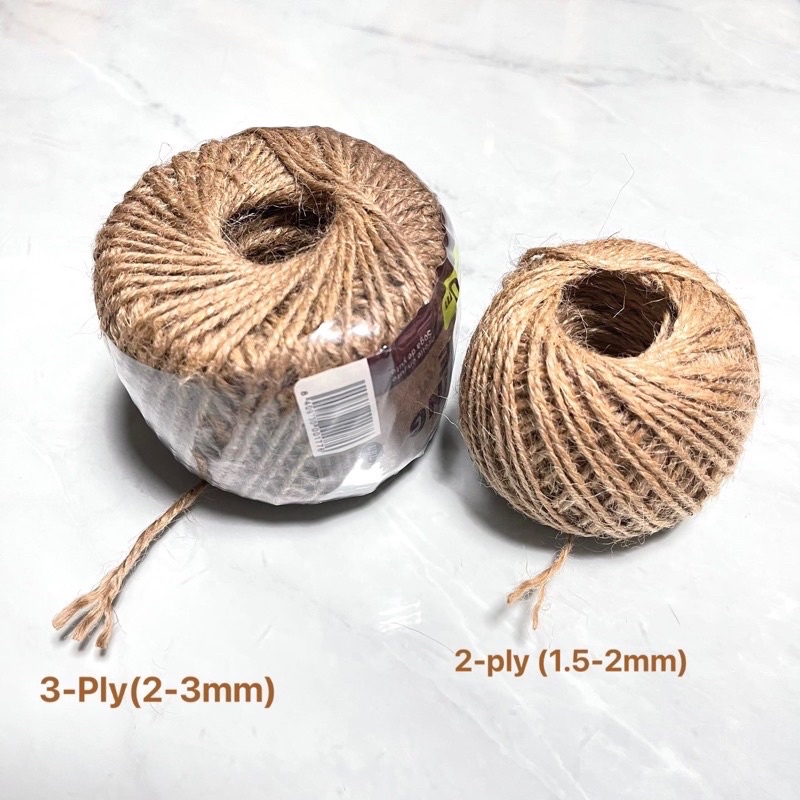 Jute Twine String 3ply (BIG 100m / Small 48m) HIGH QUALITY Jute String ...