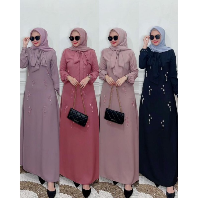 Zifa Fashion || Lubna Dress By Dannis.Id || Gamis Original Night ...