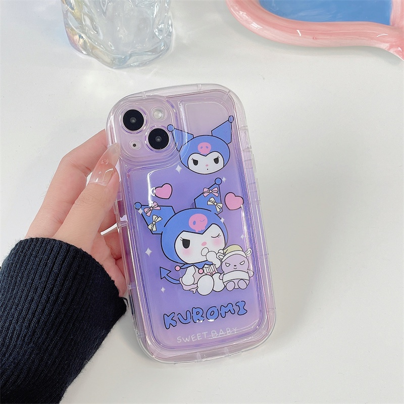 Purple Kuromi Soap Phone Case for iPhone 14 Pro Max 14 Plus 14 Pro 13 ...