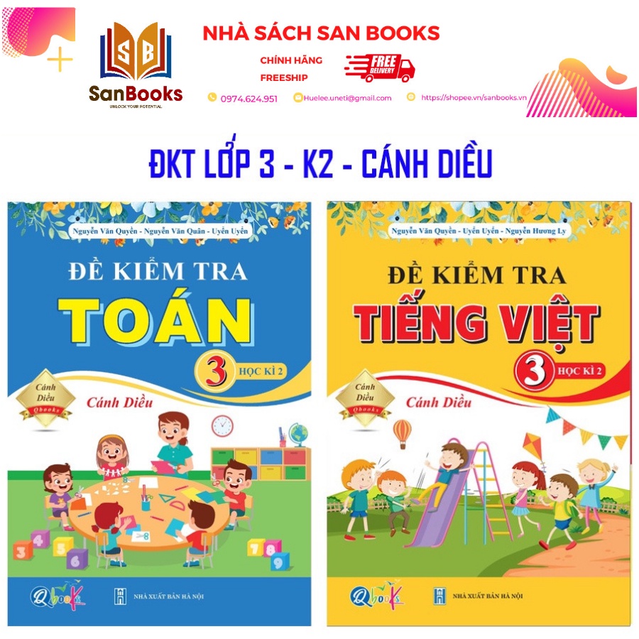 Math Test Combo - Vietnamese Grade 3 - Semester 2 - Kite (2 books ...