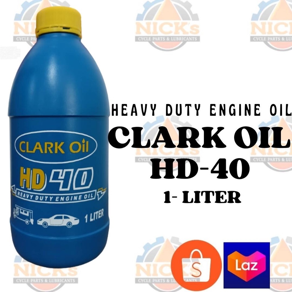 CLARK OIL HD 40 HEAVY DUTY ENGINE OIL DIESEL AND GASOLINE 1Liter ...