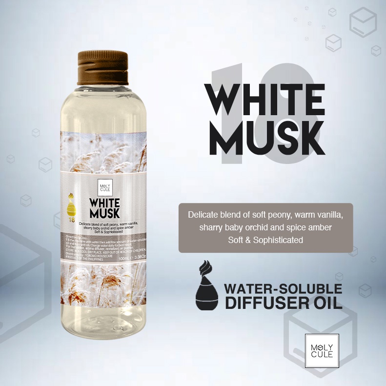MOLYCULE White Musk Water Soluble Oil Humidifier Scent Fragrance ...