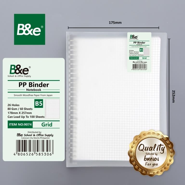 bnesos Notebook Binder Notebook With Loose Leaf Refillable Binder ...