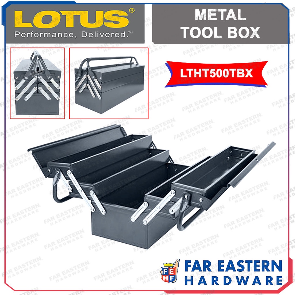 LOTUS Metal Toolbox Organizer Storage Tool Box LTHT500TBX LTTB | Shopee ...
