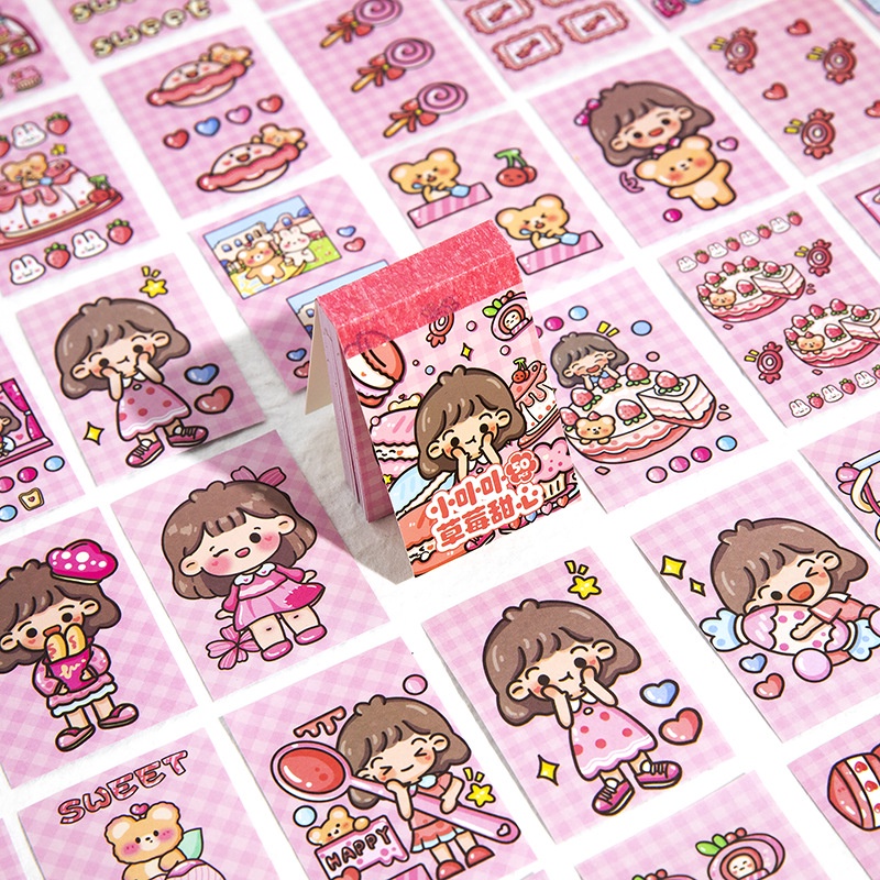 Small Bubu daily series stickers cute cartoon students mini hand ...