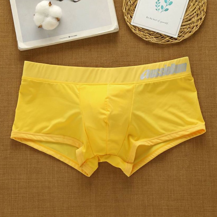Aussie Bum Men Quality Milk-Silk Plain Boxer Briefs Man Low Waist ...