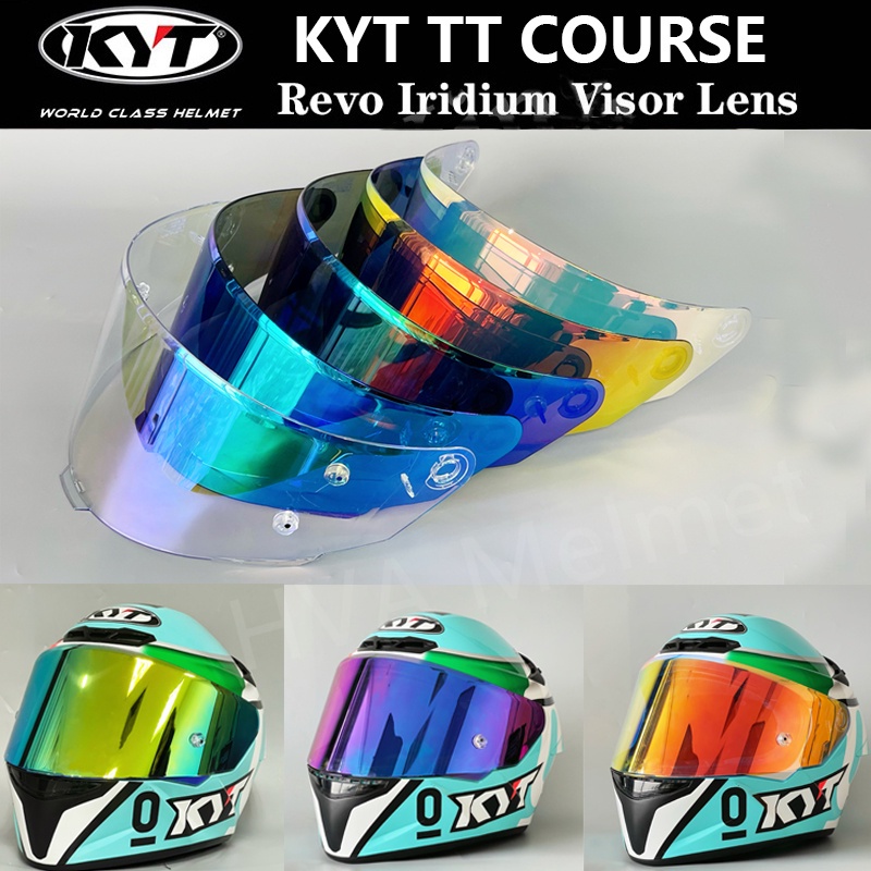 【Lowest Price】KYT Visor Lens Fit for KYT TT Course Visor Lens Irridium ...