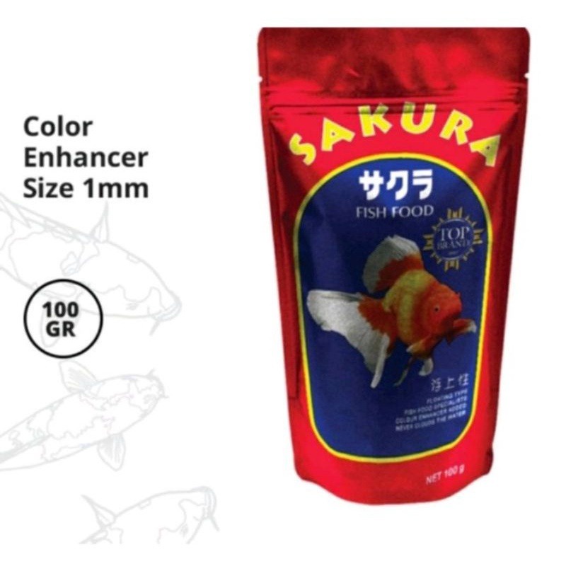 Sakura fish pellets 100gr 1mm / sakura ornamental fish food | Shopee ...