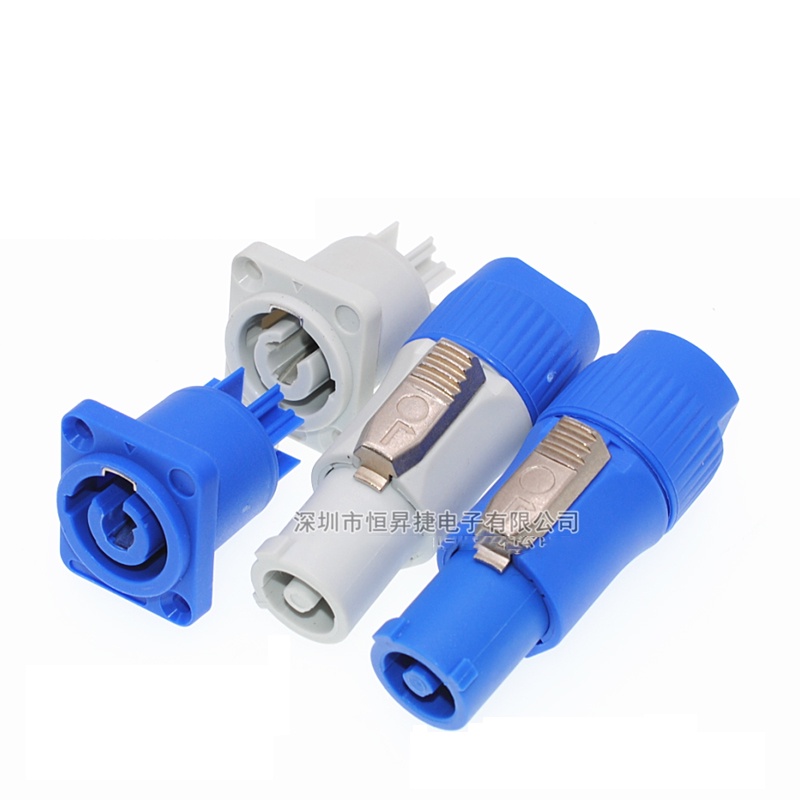 1 set of 3-pin professional audio power plug speaker box 3-core ohmic ...