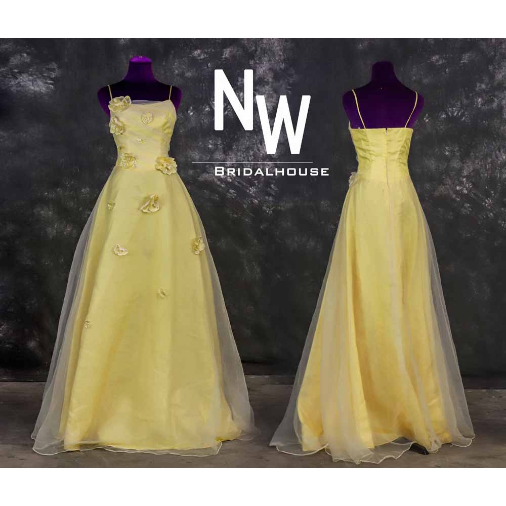 Noelle West Simple Yellow Evening Gown | Shopee Philippines