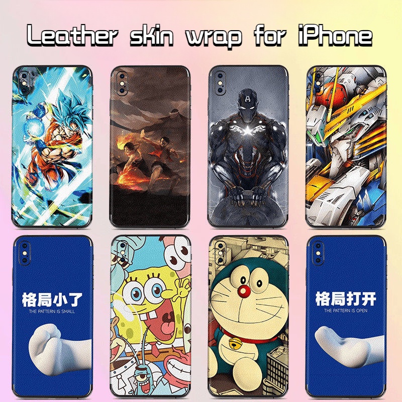 Anime For iPhone Wrap Skin 13 Pro Max 12 Pro Mini 11 Pro Sticker Film ...
