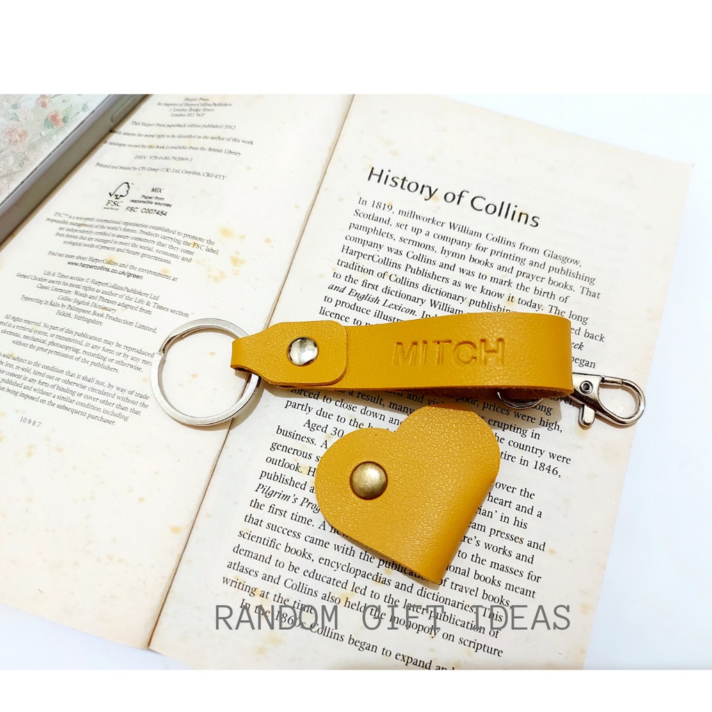 Personalized Leather Keychain Set | Shopee Philippines