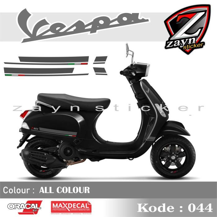 Vespa S125 Carbon 044 045 Striping Sticker List Cutting Sticker ...