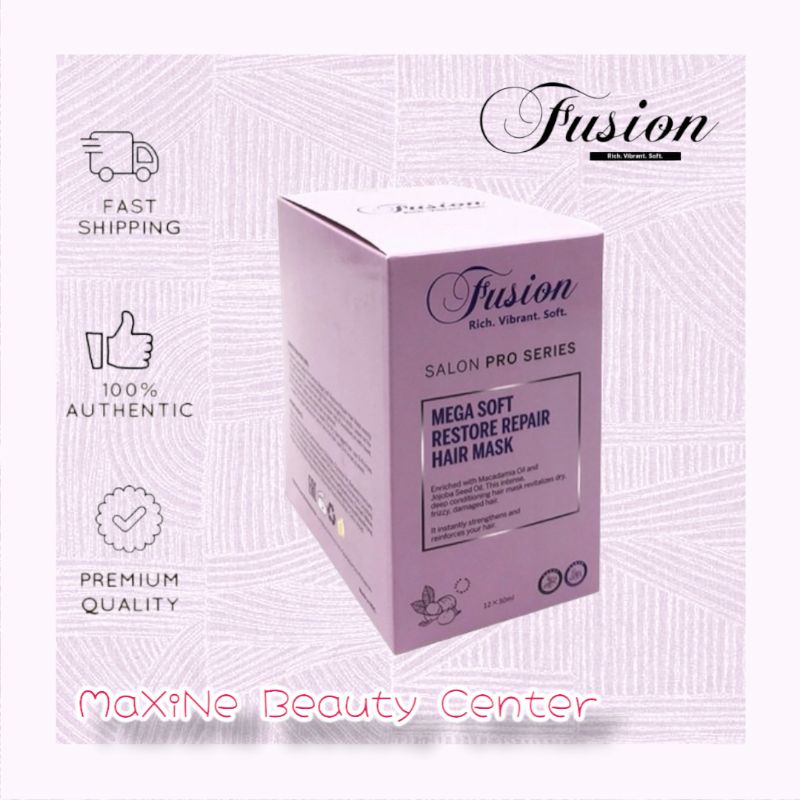 FUSION hair mask sachet 1box - 12pcs | Shopee Philippines