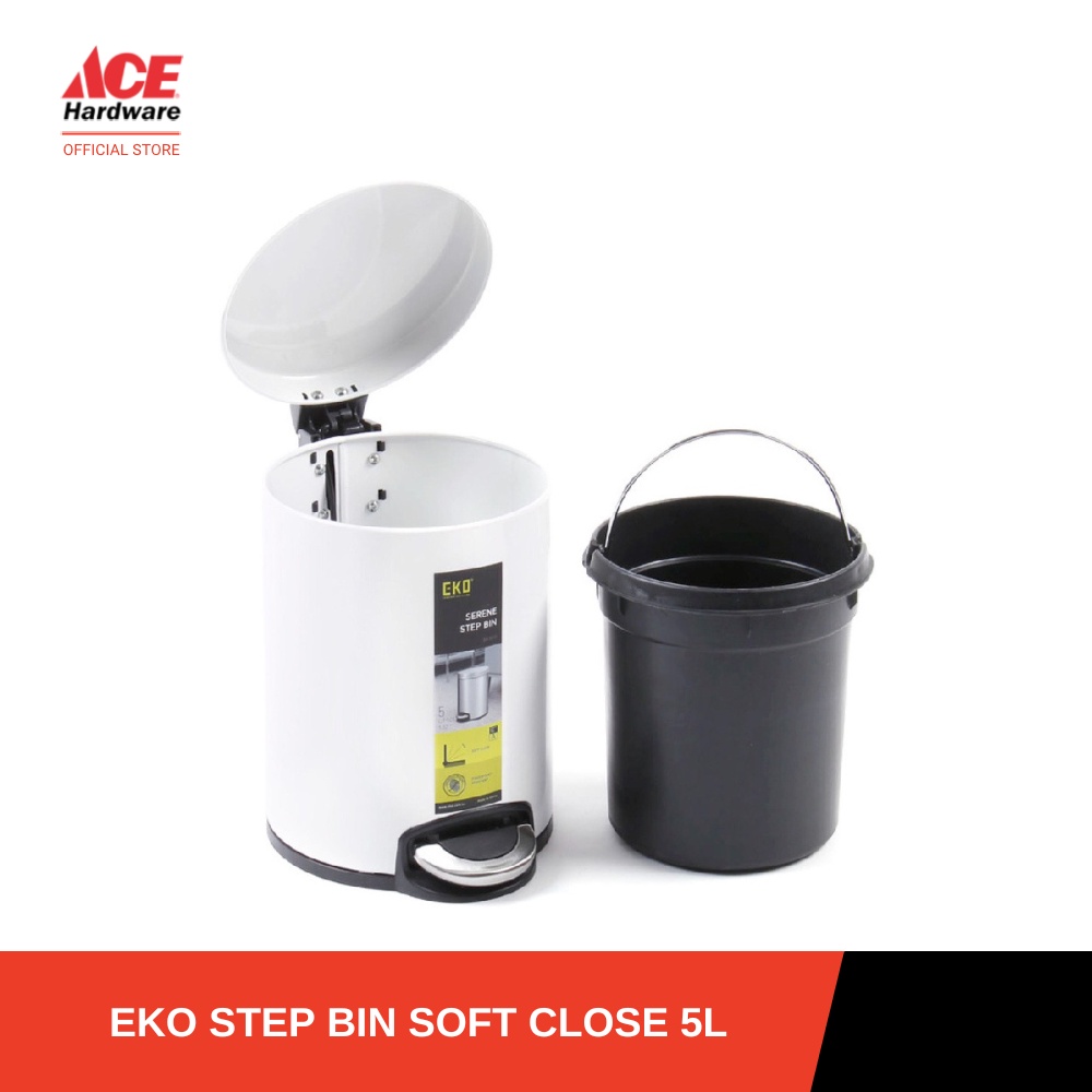 Eko TRASH BIN 5L soft close pedal binEK EK9215P 5L | Shopee Philippines