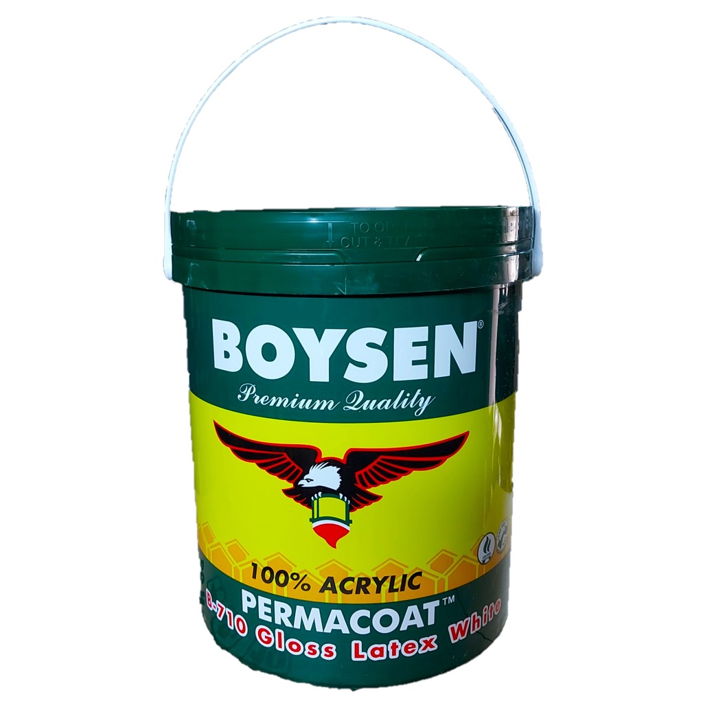 Boysen Permacoat Latex White ( 701 Flat, 715 Semi-gloss, 710 Gloss, 771 ...