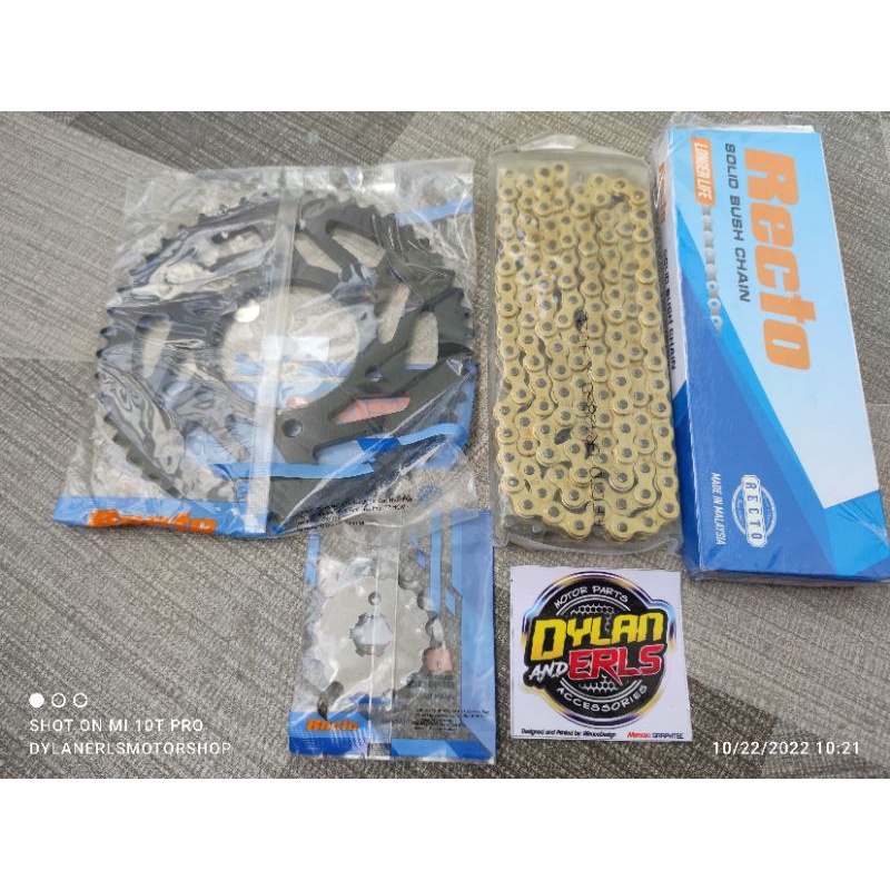 CHAINSET CHAIN SET SNIPER 155 14 48 428 132L JAPAN TECHNOLOGY RECTO ...