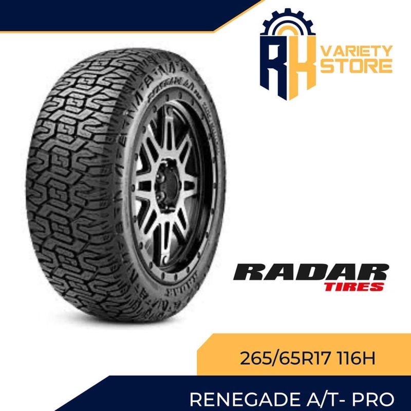 RADAR THAILAND 265/65R17 116H RENEGADE ALL TERRAIN A/T-PRO SUV FOR FORTUNER, HILUX, MONTERO ...
