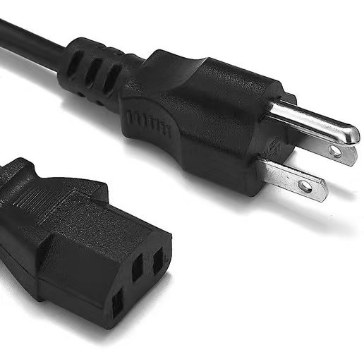 (New AC 3 PIN )CPU Power Cord cable US Plug 3 Pin for PC Computer ...