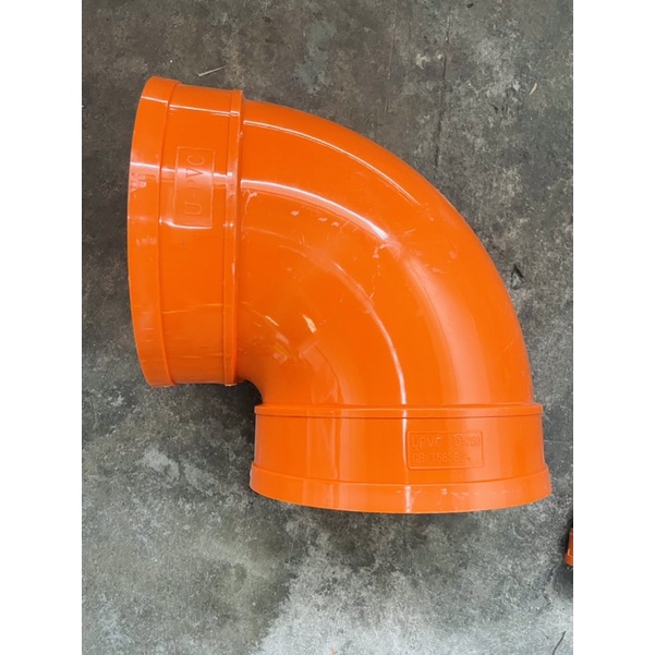 PVC Orange Fittings Sanitary Elbow 10inches (1pcs) | Shopee Philippines