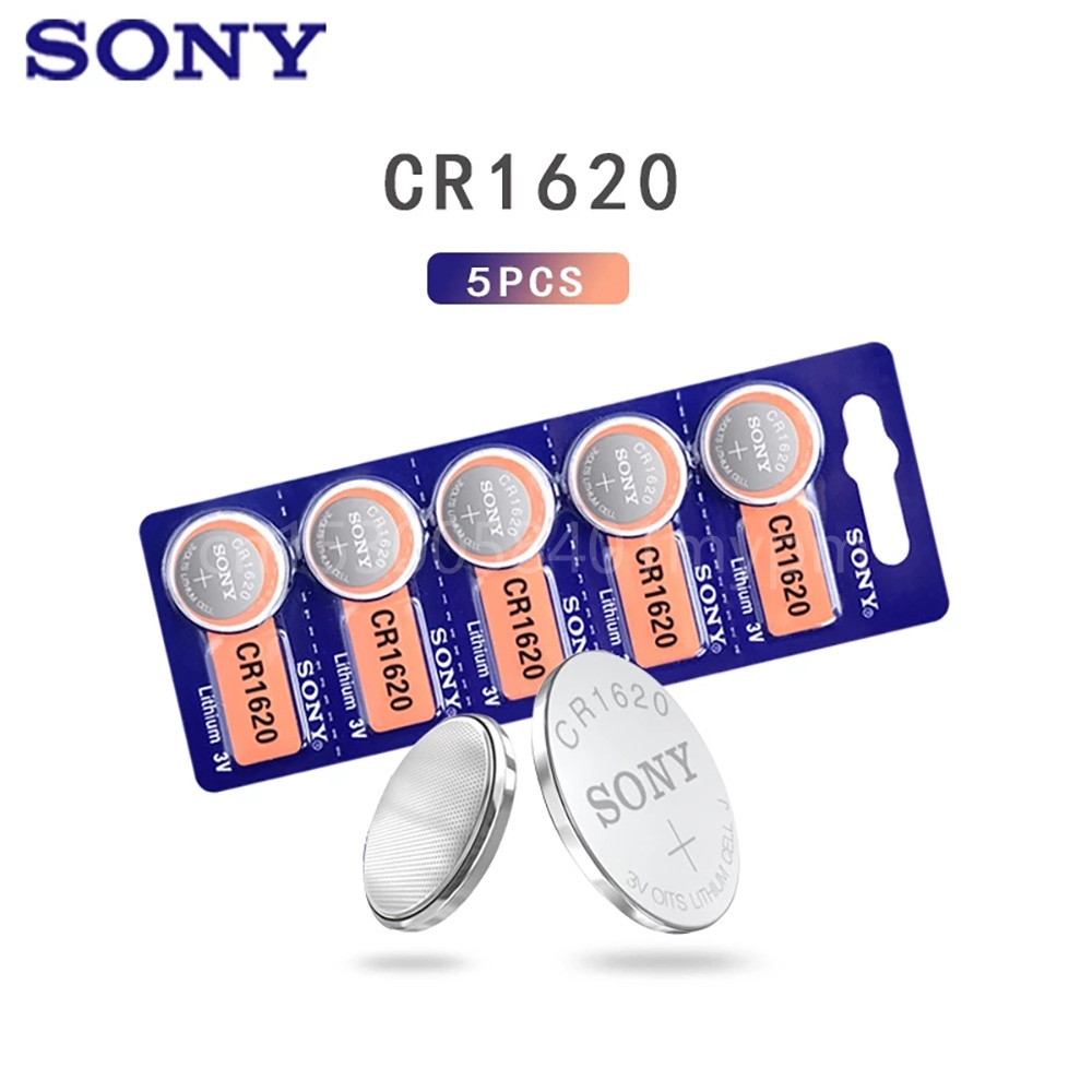 SONY Original CR1620 Lithium Button Cell Battery 3V for Watch Remote ...