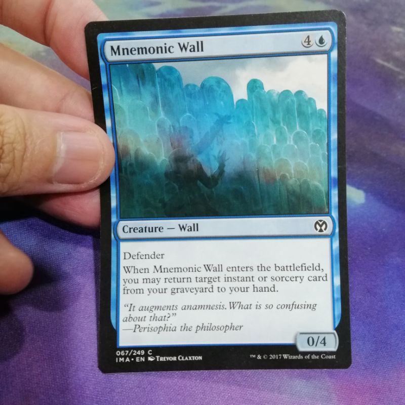 1 Mnemonic wall IMA iconic masters MTG card magic commander EDH pauper ...