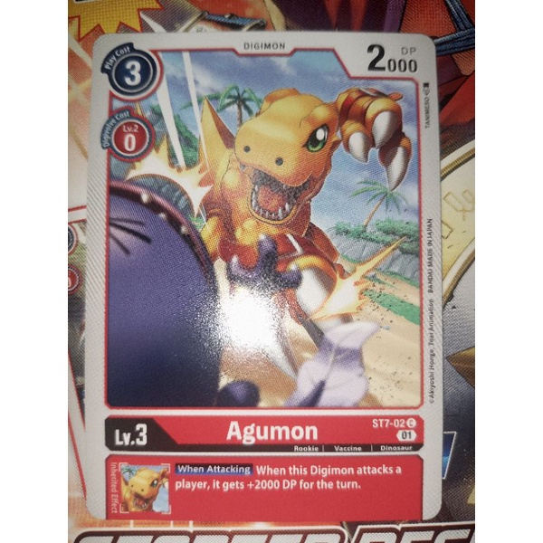 Agumon English Version ST7 02 Digimon TCG Trading Card Game Original Card | Shopee Philippines