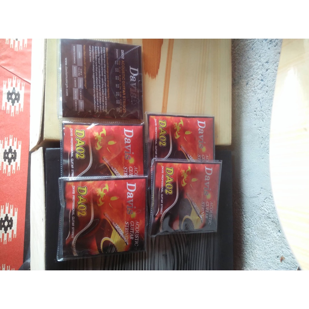 Davis Acoustic Guitar String Set | Shopee Philippines