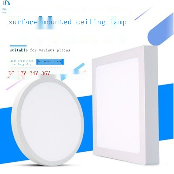 DC 12V24V surface mounted ultra-thin ceiling led downlight no-opening ...