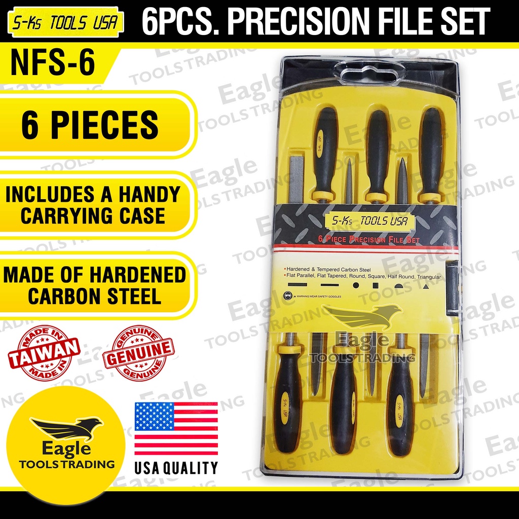 Sks 6 piece Precision File Set | Needle File Set | Shopee Philippines
