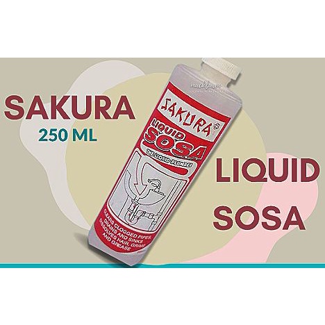 Liquid Sosa ️ Sakura ️250 ml ️ Tile plumber ️ Declogs Drain Pipes Sink ...