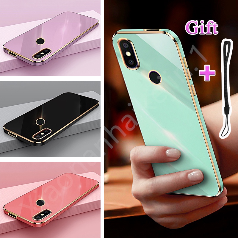 Gold Edge Plating Cherry Mobile Flare S8 Case Soft TPU Colorful Traight ...