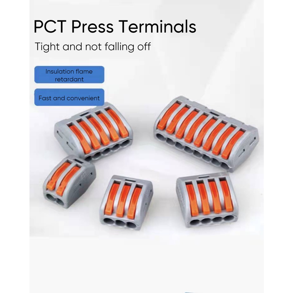 Fast wire Connectors Universal Compact Wiring Connector push-in ...