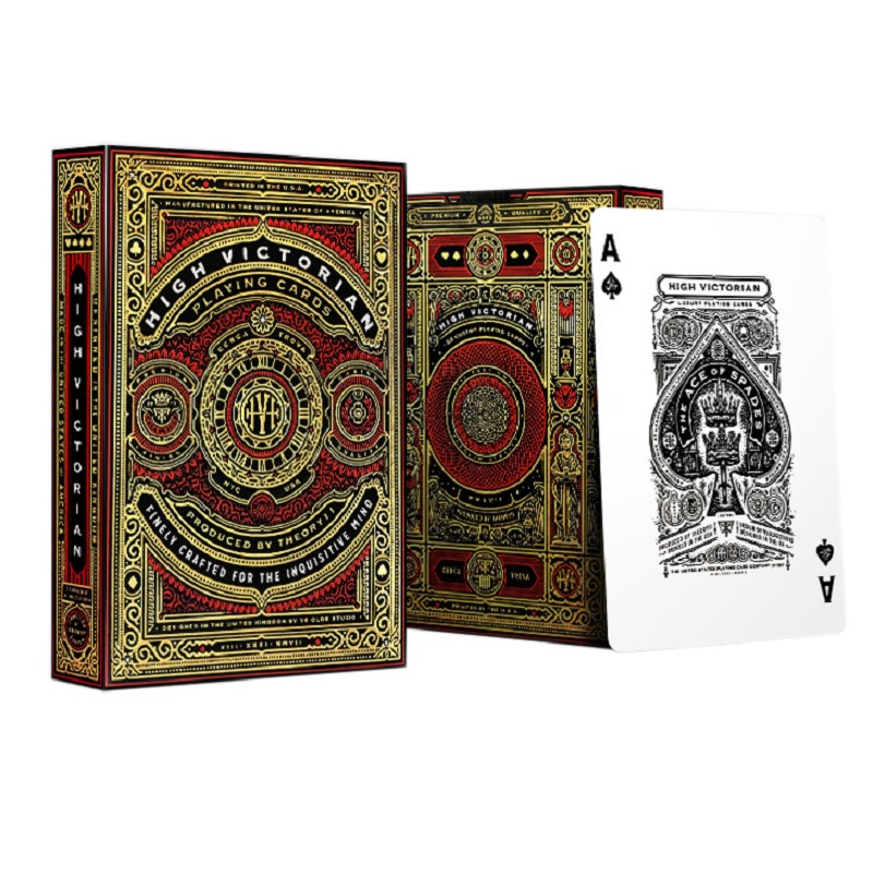 Theory11 High Victorian Playing Cards Red Victoria Deck Card Games ...