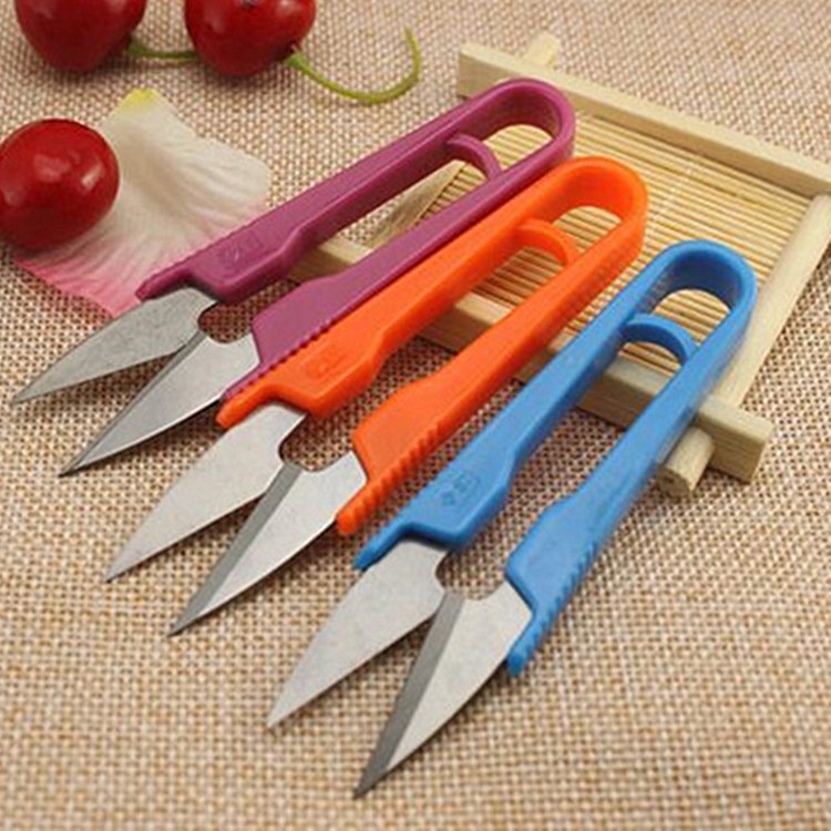 Ecoplanet COD#Color Transparent V-shaped Scissors Small Yarn Spring ...