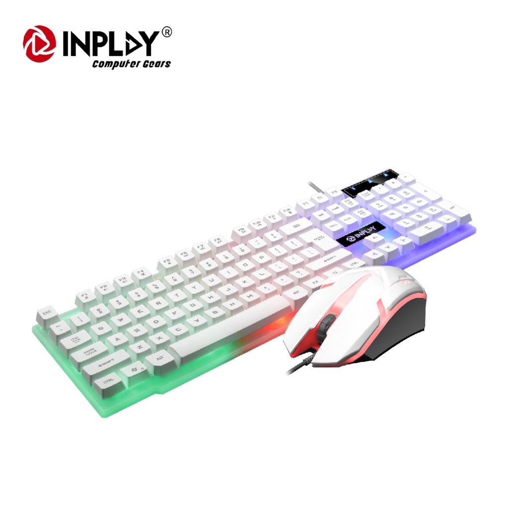 Original INPLAY STX200 Rainbow Backlit Gaming Keyboard and Mouse (USB ...