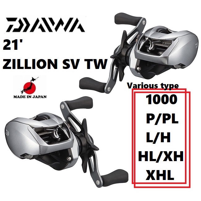 Daiwa 21 ZILLION SV TW Right/Left Various 1000/P/PL/L/H/HL/XH/XHL/【direct from Japan】【made in ...