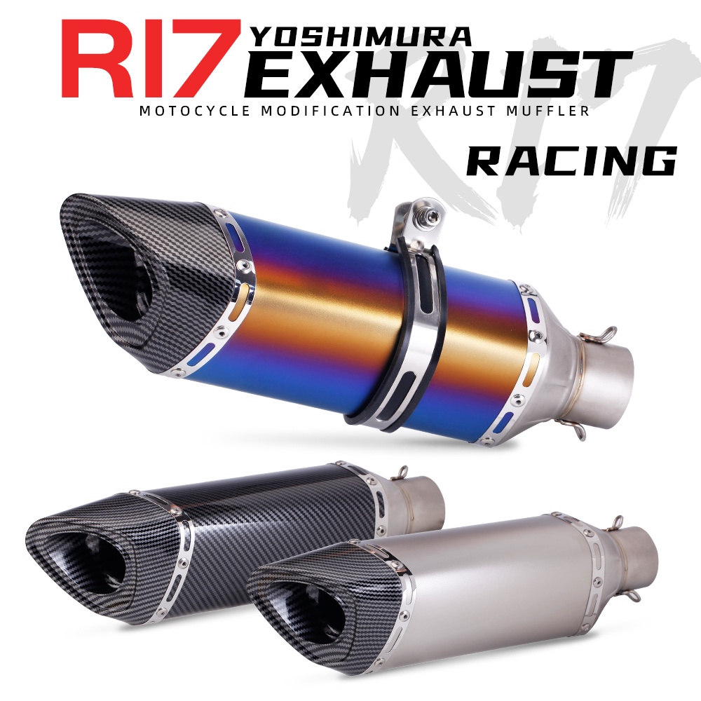 Universal 51mm motorcycle exhaust pipe modified Yoshimura R17 exhaust ...
